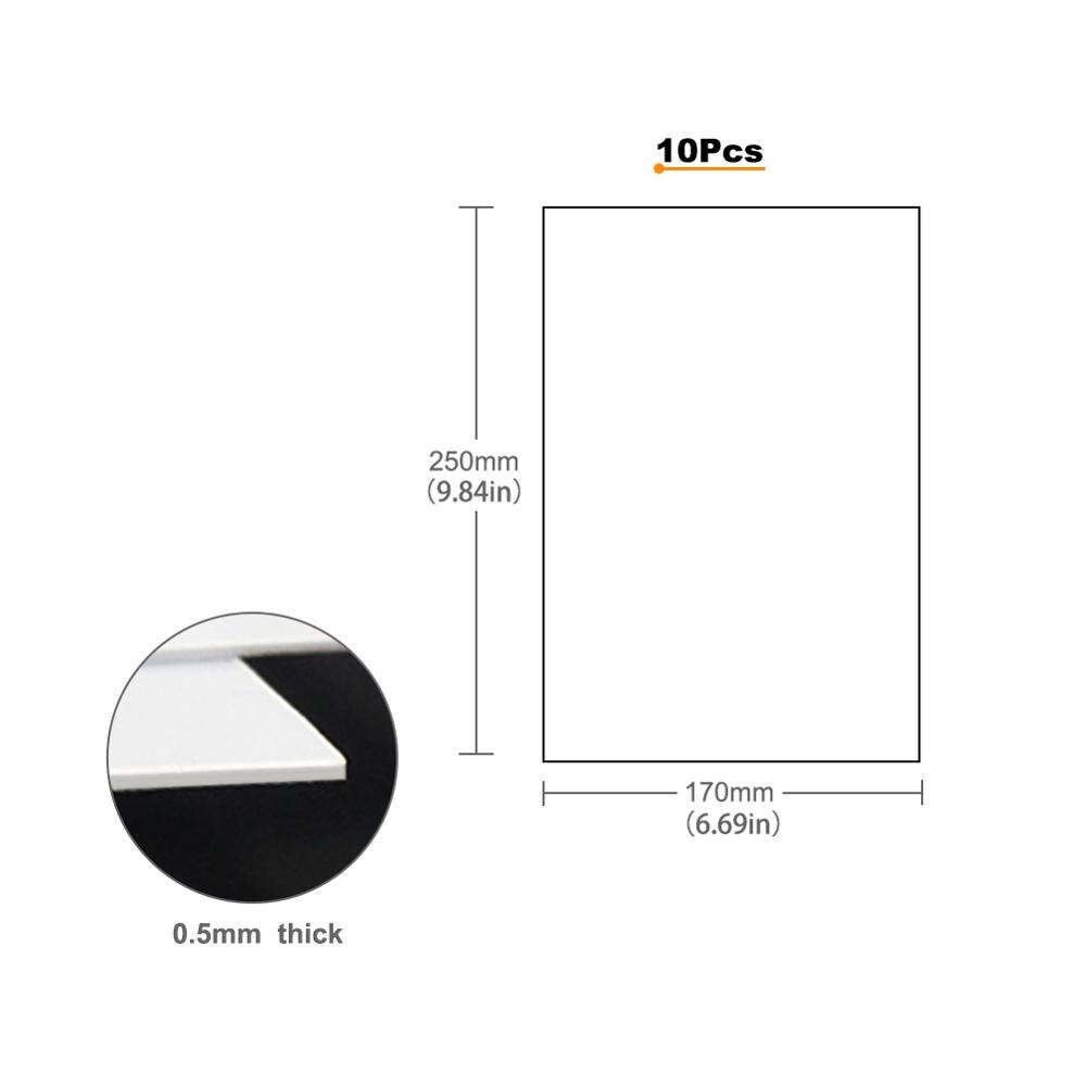 170mm x 250mm ABS Styrene Sheets White Model Archi... – Grandado