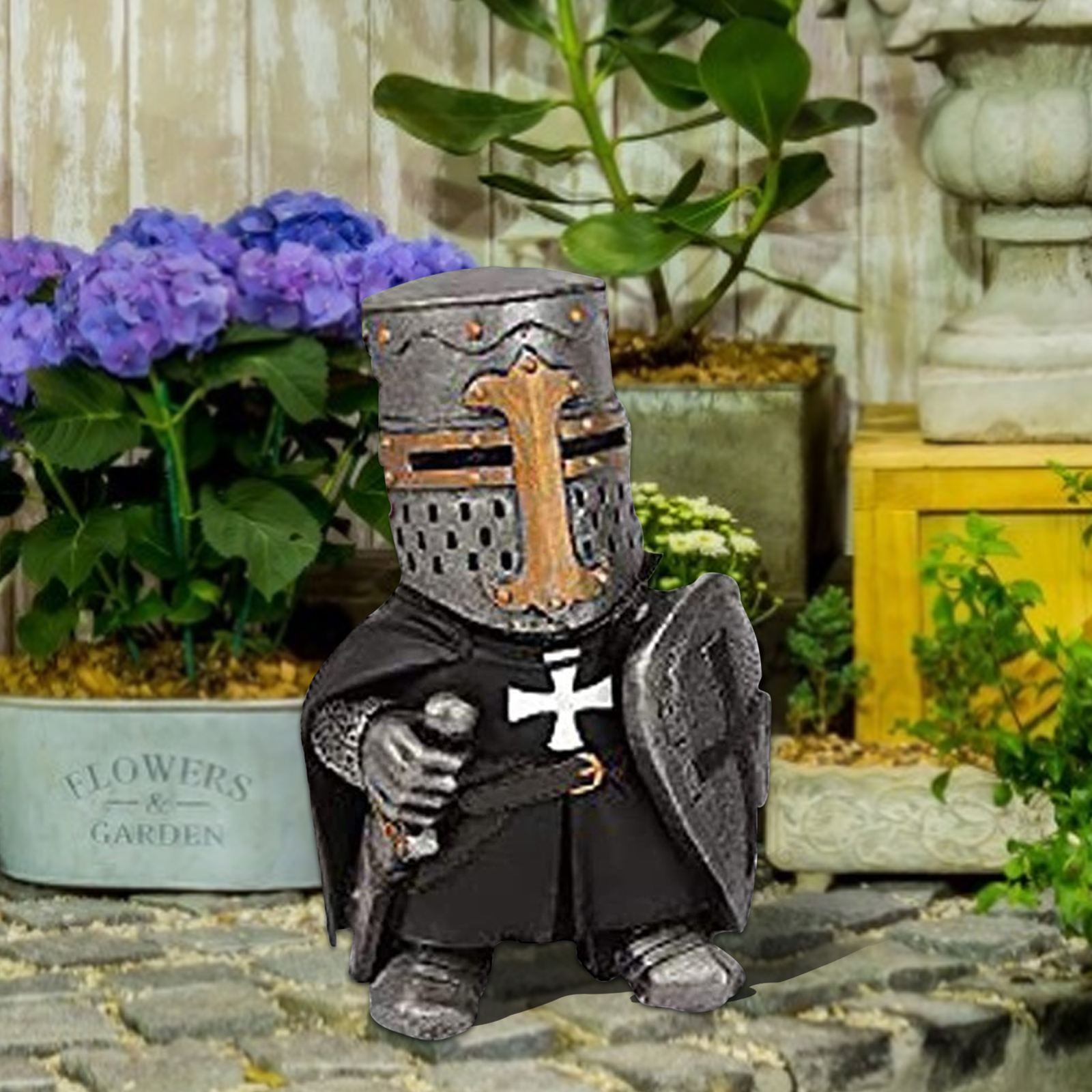 Garden Sculpture Knight Guard Statue Decoration fo... – Grandado
