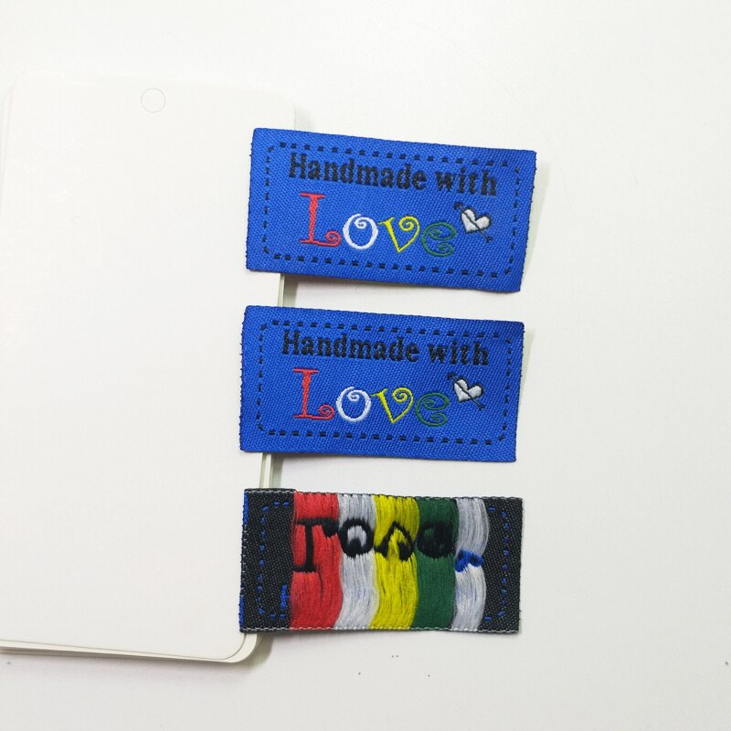 Handmade With Love Clothing Labels Embossed Tags D... – Grandado