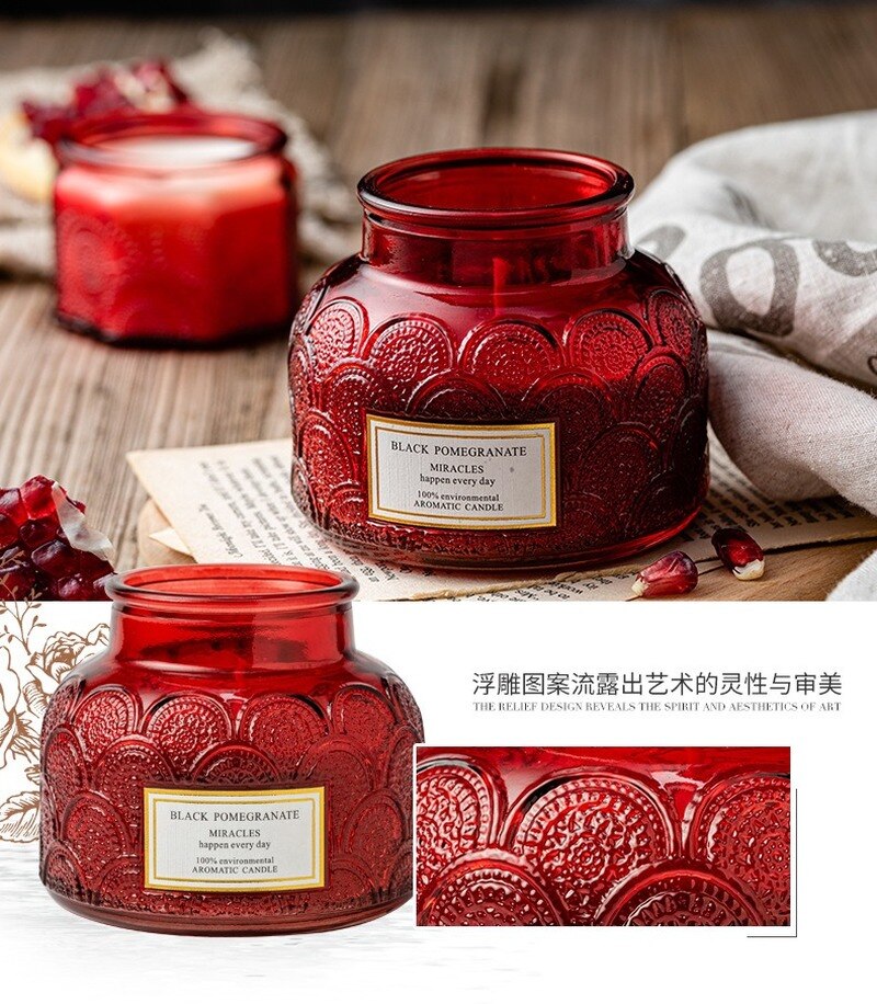 Aromatherapy Candles Handmade Soy Wax Scent and Pl... – Grandado