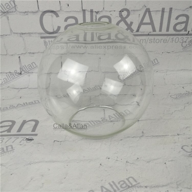 Amber/clear glass ball shade D200mm DIY lighting l... – Grandado