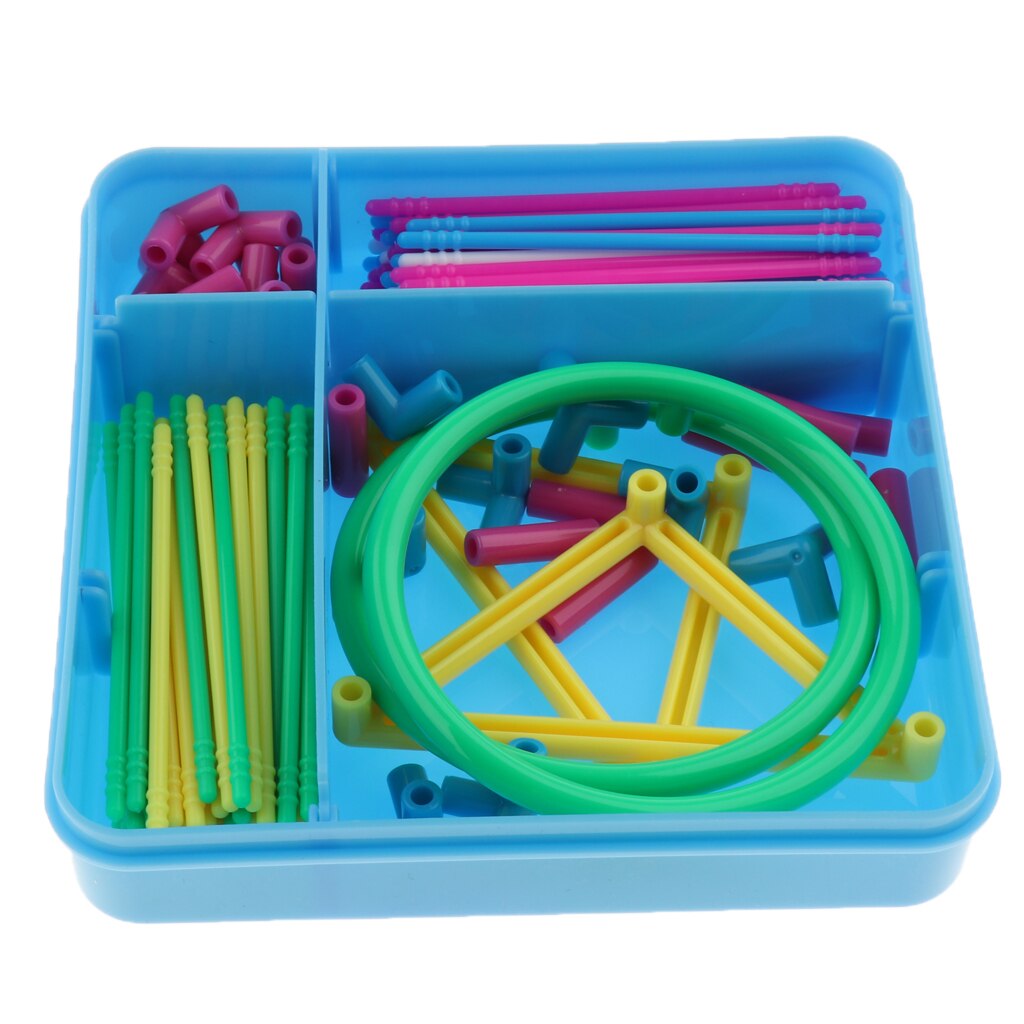 Straws Builders Construction Building Toy with Spe... – Grandado