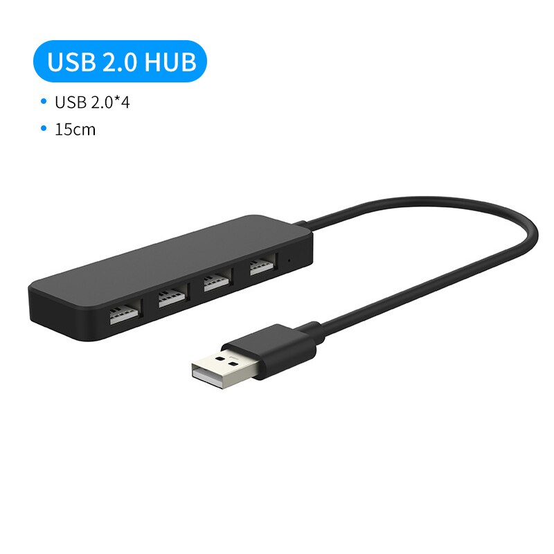 4 in 1 USB 2.0 Hub 4 Ports For Laptop USB Splitter... – Grandado