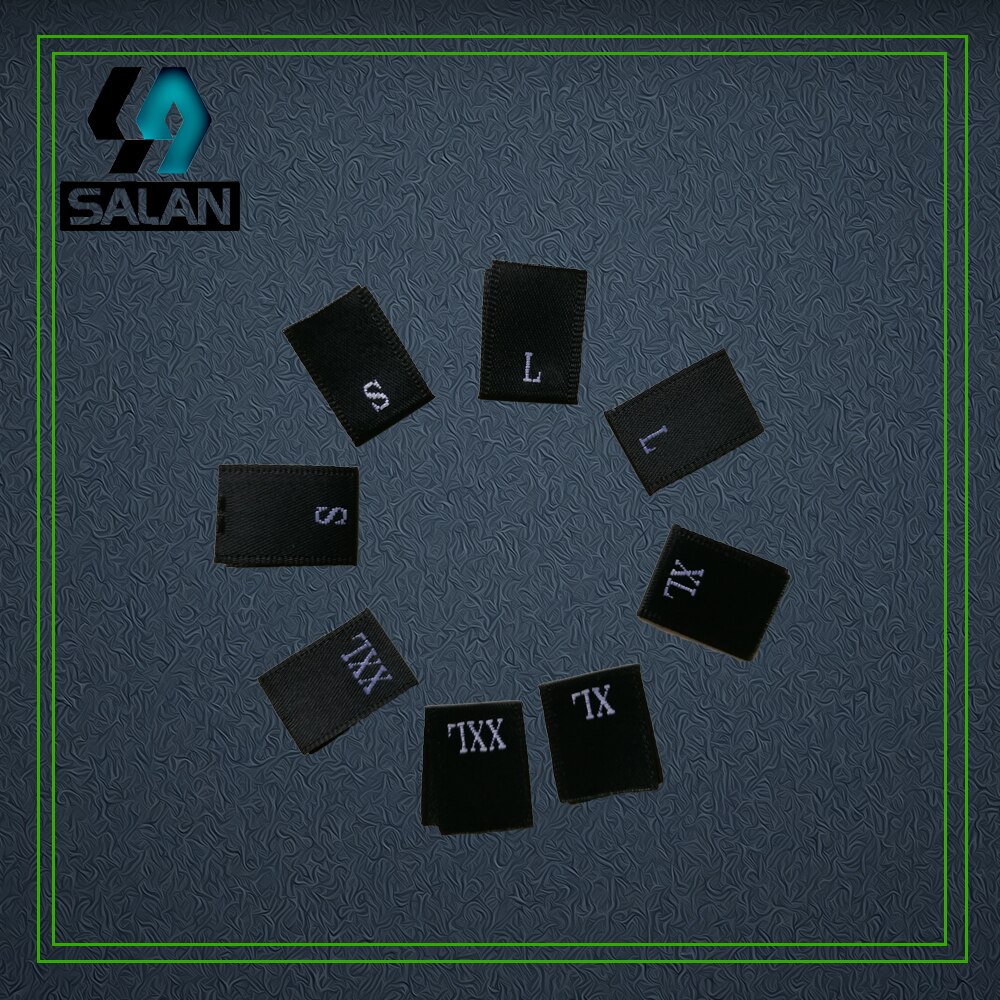 Stock garment satin fabric number size labels for ... – Grandado