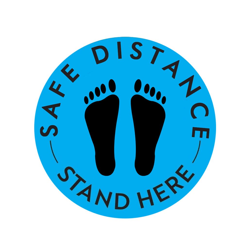 Social Distancing Safety Floor Sign Marker Maintai... – Vicedeal