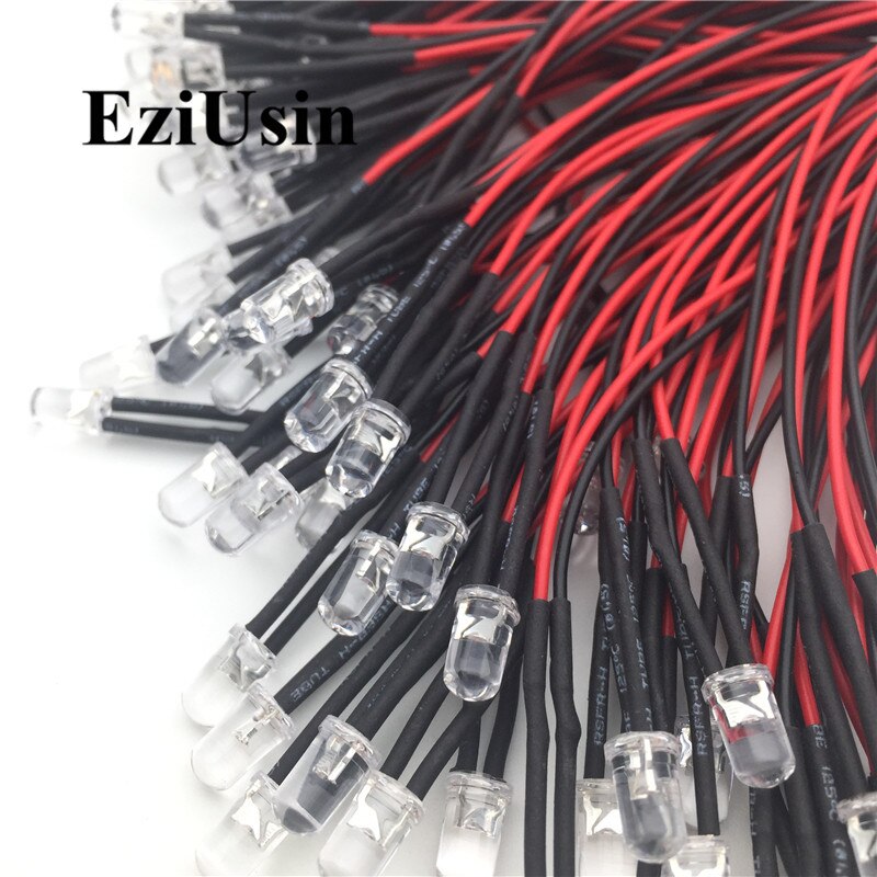 100PCS 12V with a line of light-emitting tube, 5mm... – Grandado