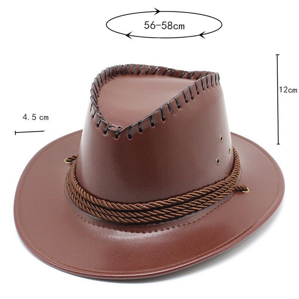 Men Cowboy Hat Western Style Cap For Male Artifici... – Grandado
