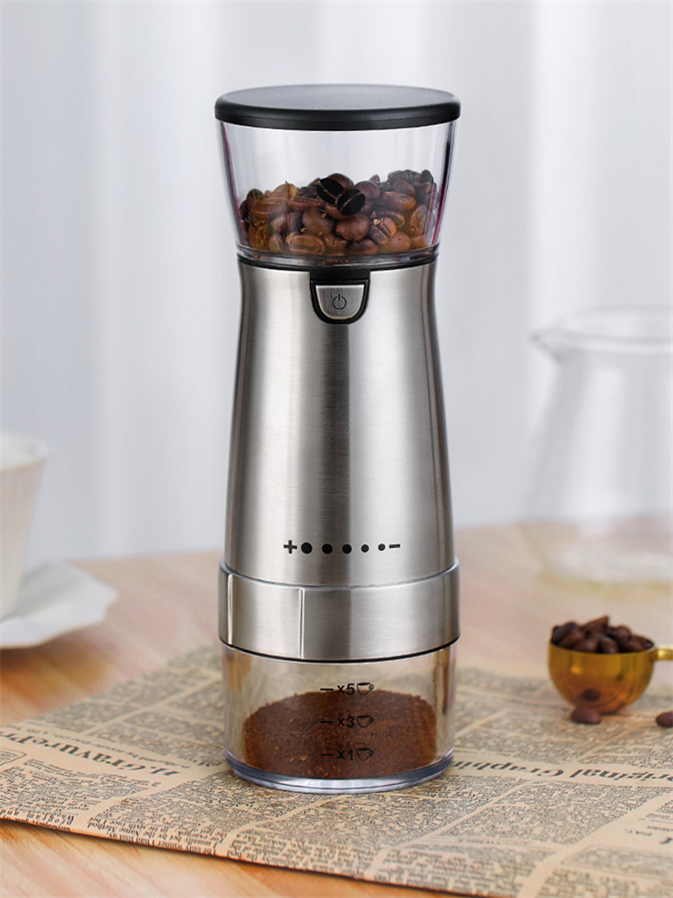 USB Rechargeable Coffee Grinder Electric Stainless... – Vicedeal