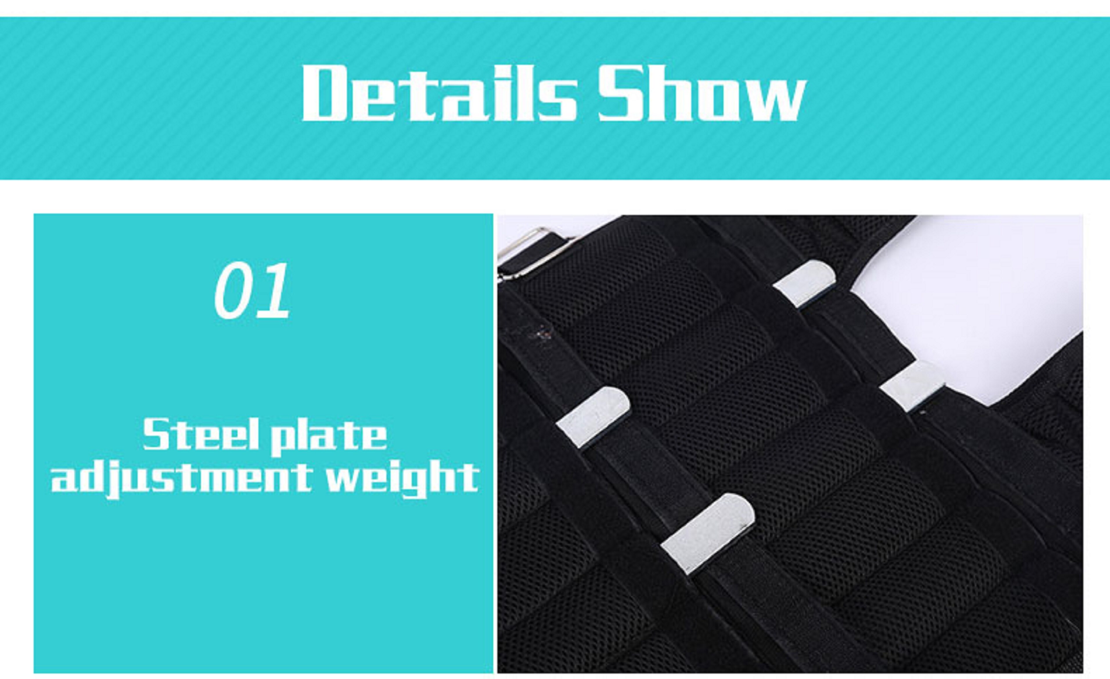 For Men Adjustable Loading Weight Vest Steel Plate... – Grandado
