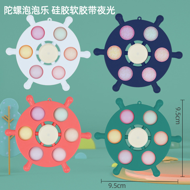 Luminous Fidget Spinner Unique Round Flower Pentag... – Grandado