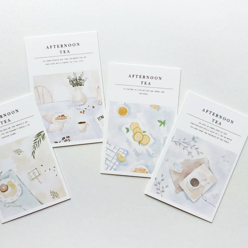 52*80mm Novelty Afternoon Tea Lomo Card Mini Postc... – Grandado