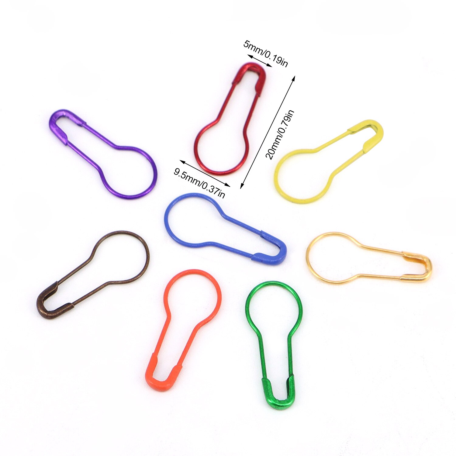 100Pcs/set Colorful Gourd Shape Safety Pins DIY Se... – Grandado