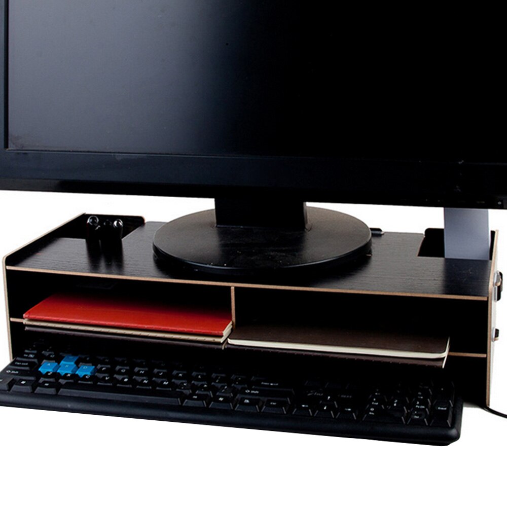 Besegad Decoratieve Houten Computer Desktop Monito... – Grandado