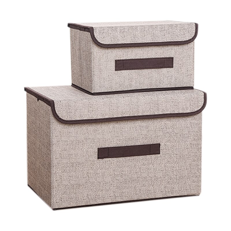 2Pcs Storage Boxes with Lids Fabric Clear Storage ... – Grandado