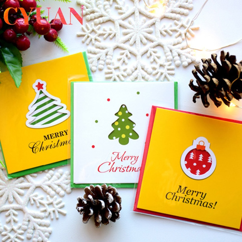 CYUAN 12pcs Merry Christmas Small Greeting Cards K... – Grandado