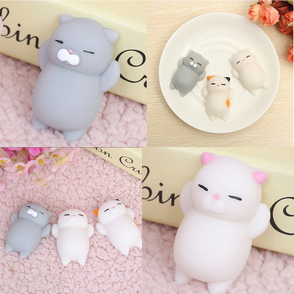 Mini Squishy toy Cute cat antistress ball Squeeze ... – Grandado