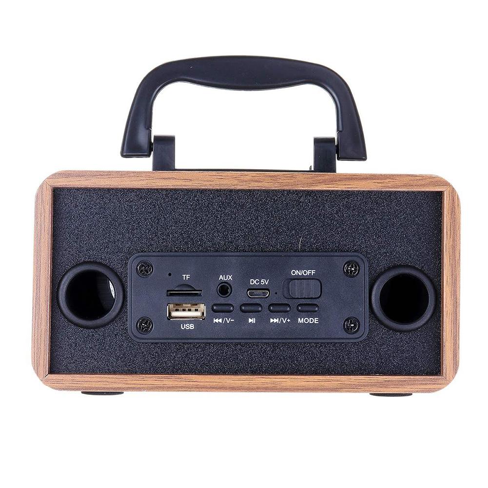 Retro Wooden Wireless Desktop Bluetooth Speaker Ph... – Grandado