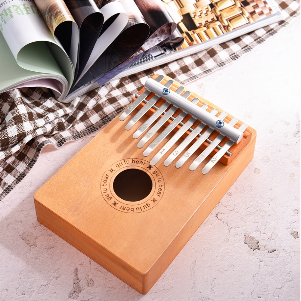 10 teclas Kalimba Mbira palisandro dedo percusión ... – Grandado