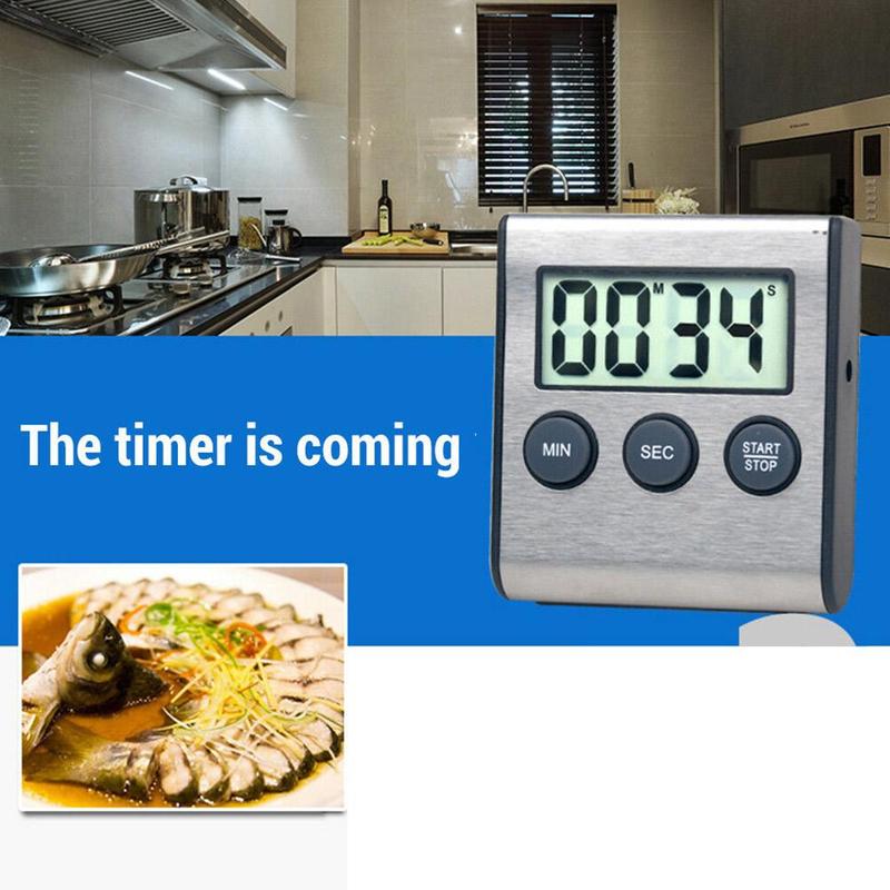 Kitchen Cooking Timer Digital Display Countdown Re... – Grandado Kitchen Cooking Timer Digital Display Countdown Re... – Grandado