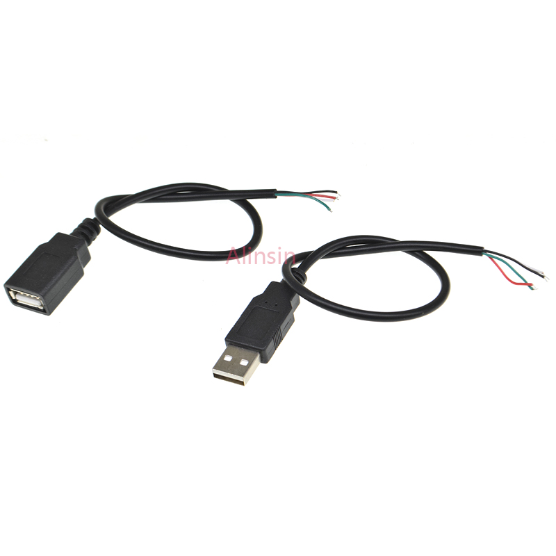 24AWG 30CM TYPE-A USB connector with wire 4PIN diy... – Grandado
