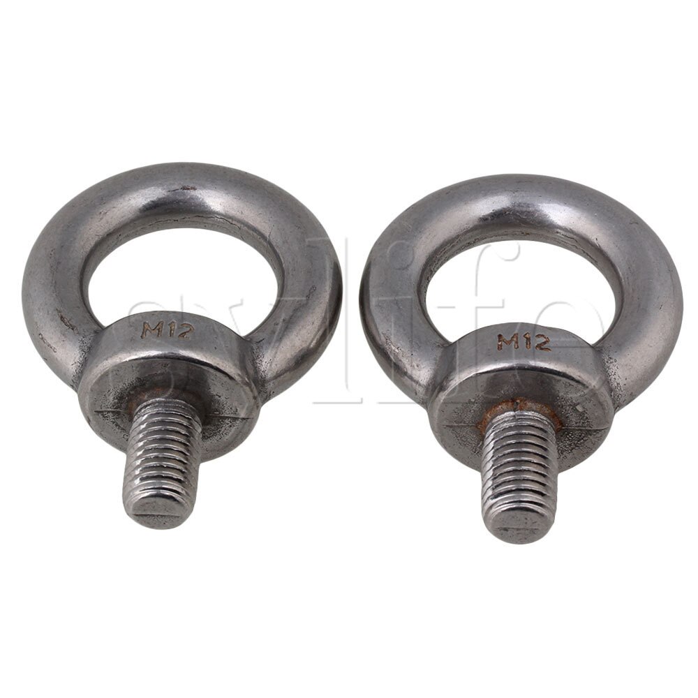 2X 304 Stainless Steel M12 Ring Shape Screws Bolt ... – Vicedeal