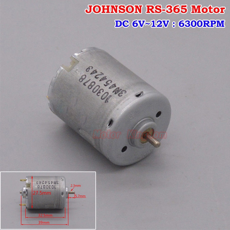 Micro 27Mm RS-365 Motor Dc 6V ~ 12V 6300Rpm Mini J... – Grandado