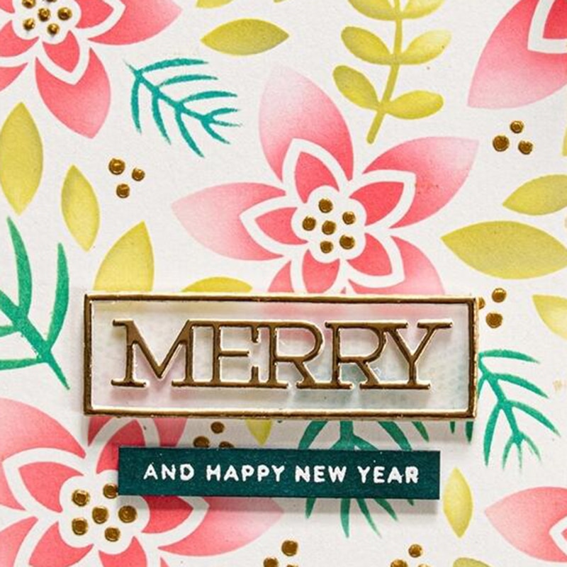 Monkey Merry Letter Frame Metal Cutting Dies Stenc... – Grandado