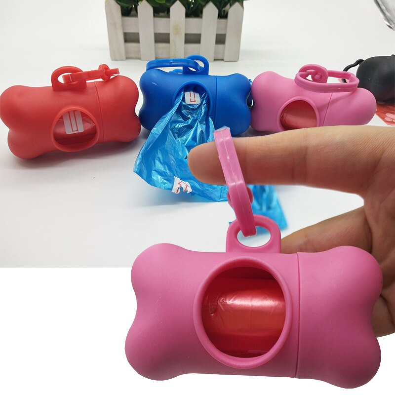 5 Pack Bone Shaped Pet Waste Disposal Dog Poop Bag... – Grandado