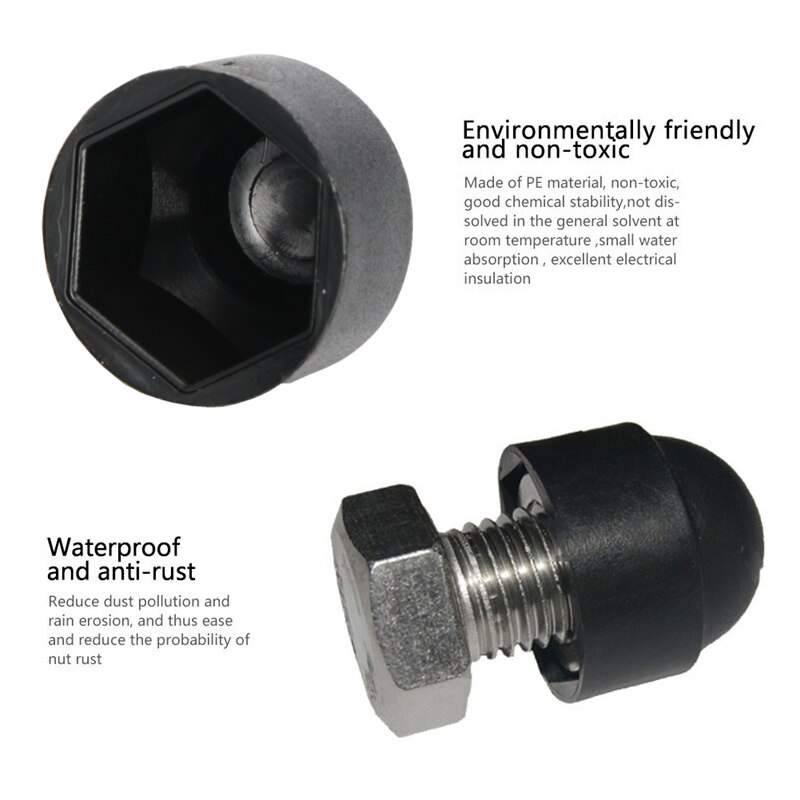 M8 M10 Plastic Metric Dome Bolts Nuts Head Caps Co... – Grandado