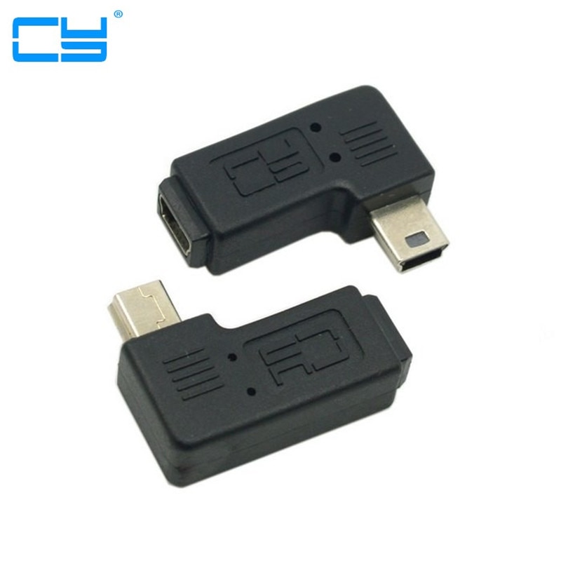 Mini USB 5 Pin Male to Female Extension Adapter 90... – Grandado