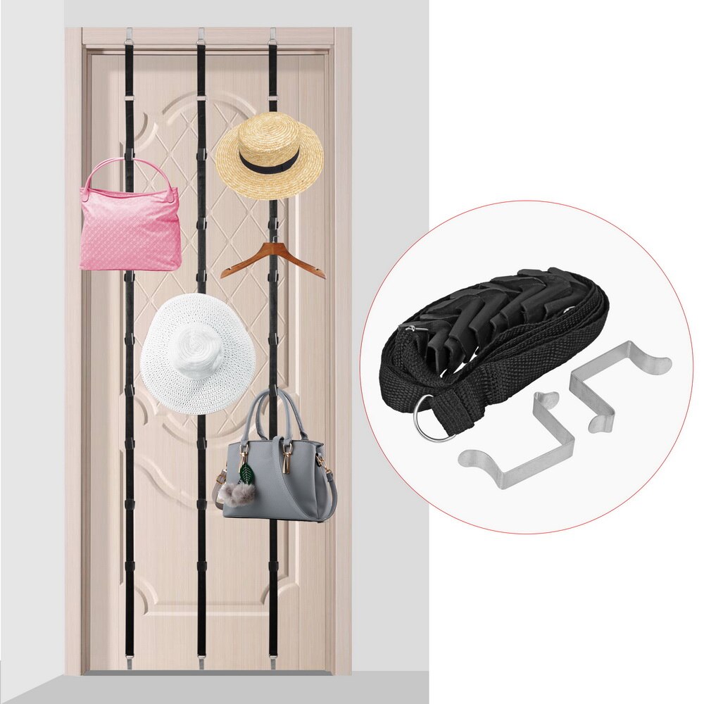 NICEYARD Adjustable Over Door Straps Hanger Hook H... – Grandado