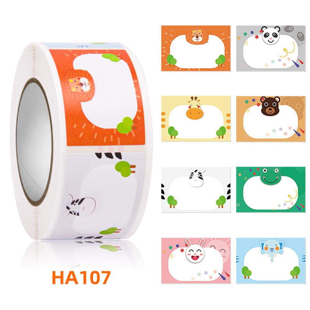 350pcs Kawaii Animal Name Stickers Cute Name Tag L... – Grandado