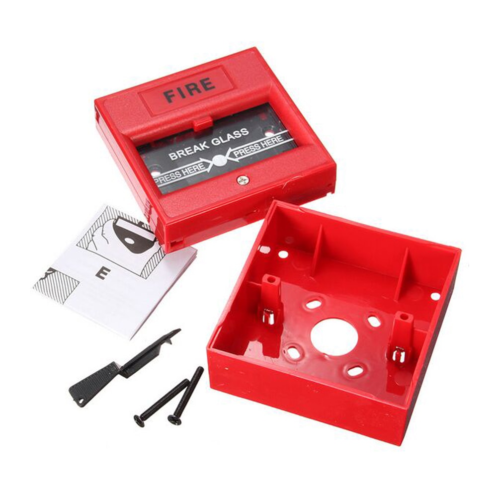 CJ-SB106 red glass broken button 2-wire Convention... – Vicedeal