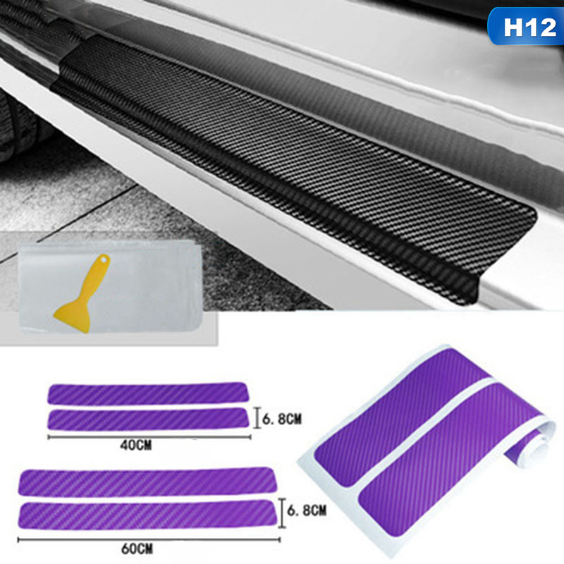 4 stks/set Universele Koolstofvezel Auto Deur Plaa... – Vicedeal
