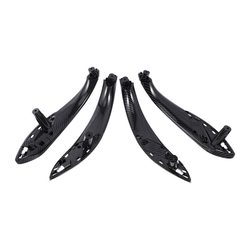 Interior Door Carbon Fiber Color Pull Handle Inside Trim for BMW 3 4 ...