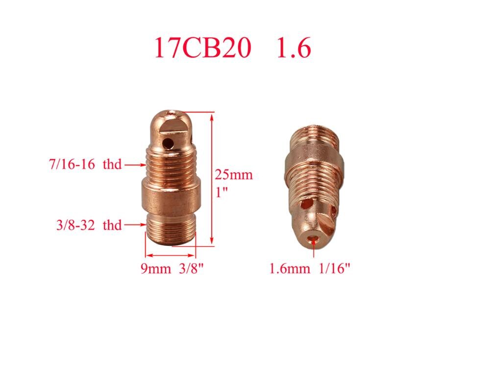17CB20 TIG Stubby Collet Body Fit PTA DB SR WP 17 ... – Grandado