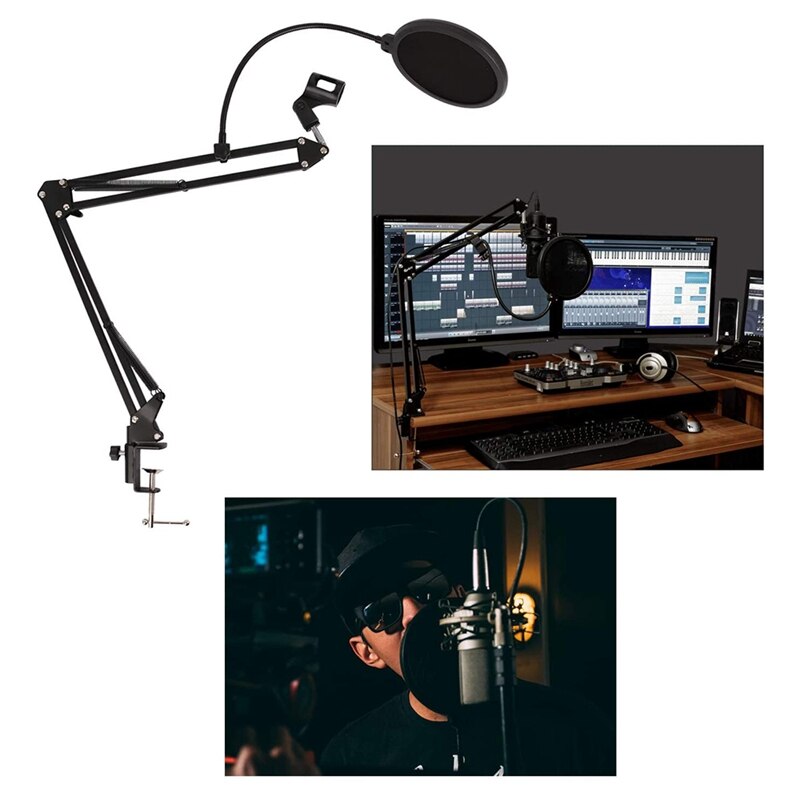 Adjustable Microphone Stand with Blowout,Microphon... – Grandado