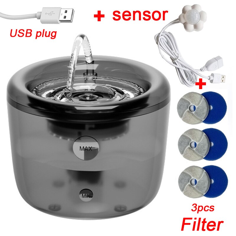 Wireless Available Cat Water Fountain Whit Sensor ... – Grandado