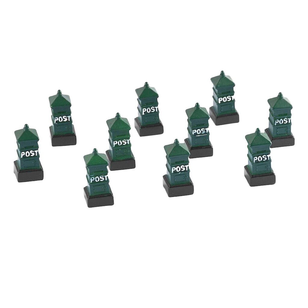 10 Pieces Vintage Postbox Mail Box Miniature Micro... – Grandado