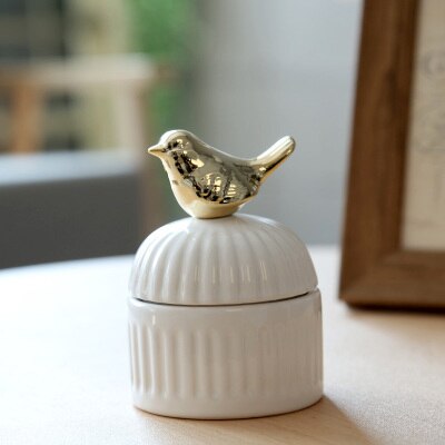 Romantic Wedding Bird Ceramic Candy Box Nordic Sty... – Vicedeal