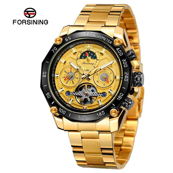 Forsining Brand Black Male Mechanical Watches Auto... – Grandado