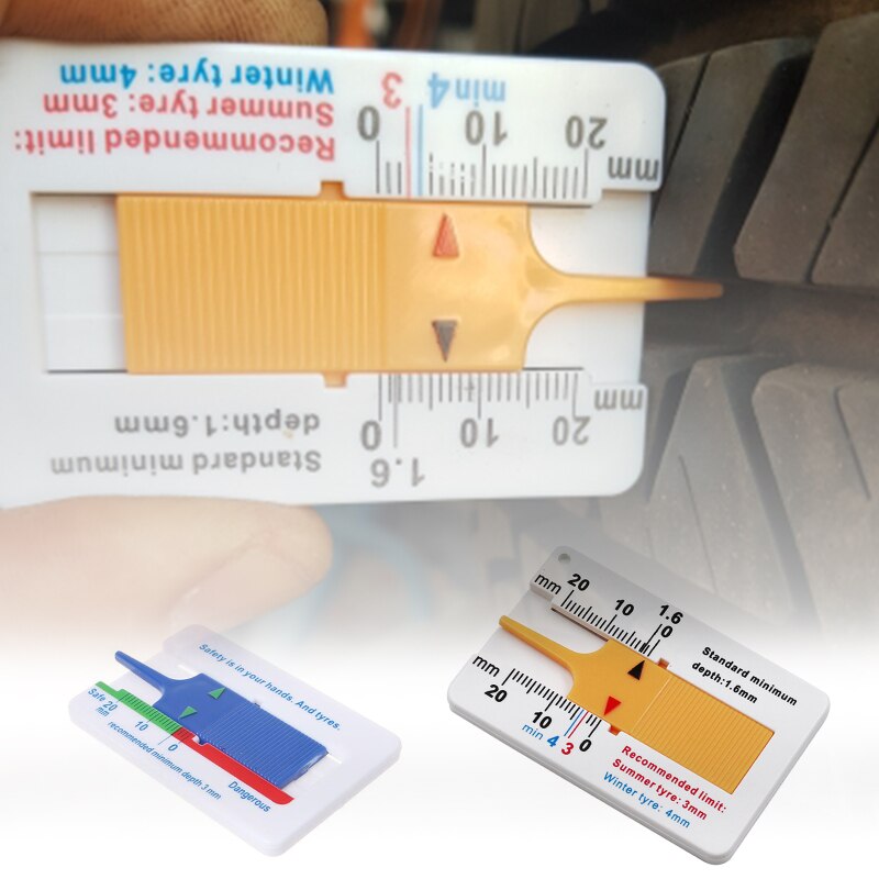 1 Pcs Tyre Tread Depth Measure Tool 0-20mm Indicat... – Grandado