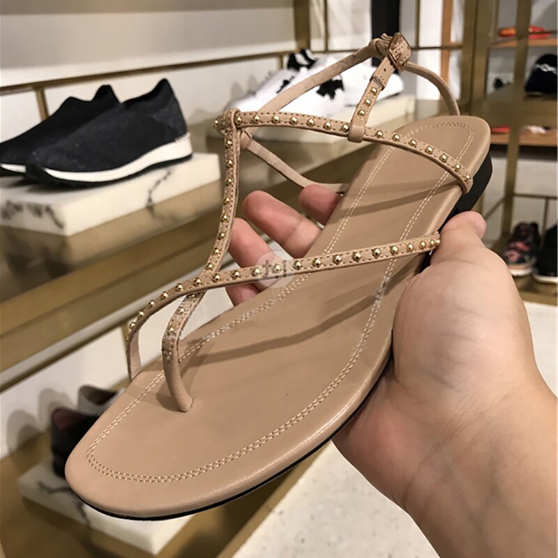 Open Toe Roman Gladiator Shoes Rivet Women Sandals... – Grandado