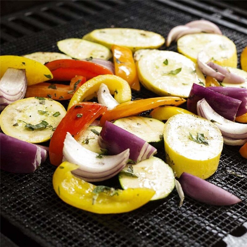 BBQ Grill Mesh Non-stick Grill Mesh Teflon BBQ Mat... – Vicedeal