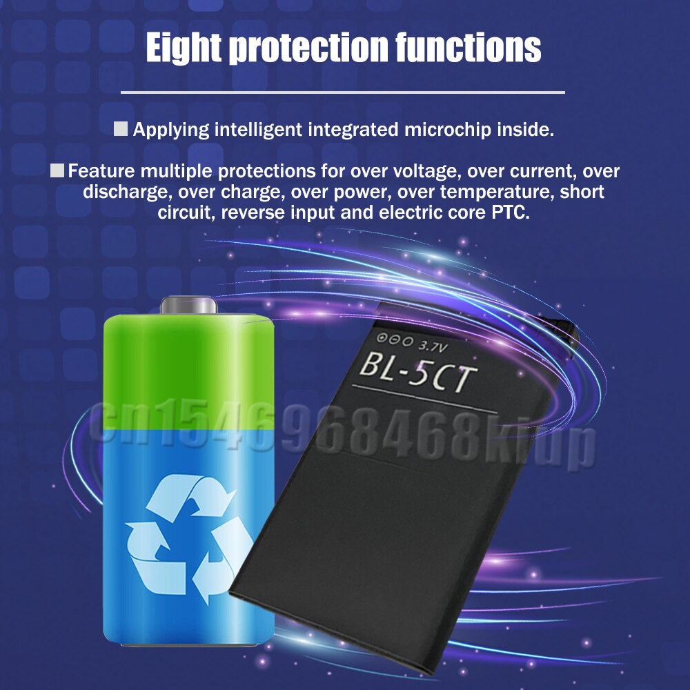 1-20 kpl 1050 mah bl -5ct bl5ct bl 5ct vaihtolitiu... – Grandado