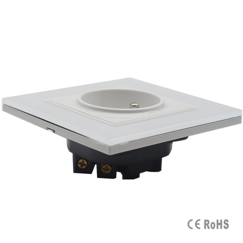 Luxury French Socket white Crystal Glass Switch 2 ... – Grandado