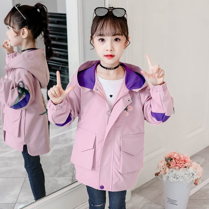 Teenage Girls Winter Windbreaker Jacket Spring Aut... – Vicedeal