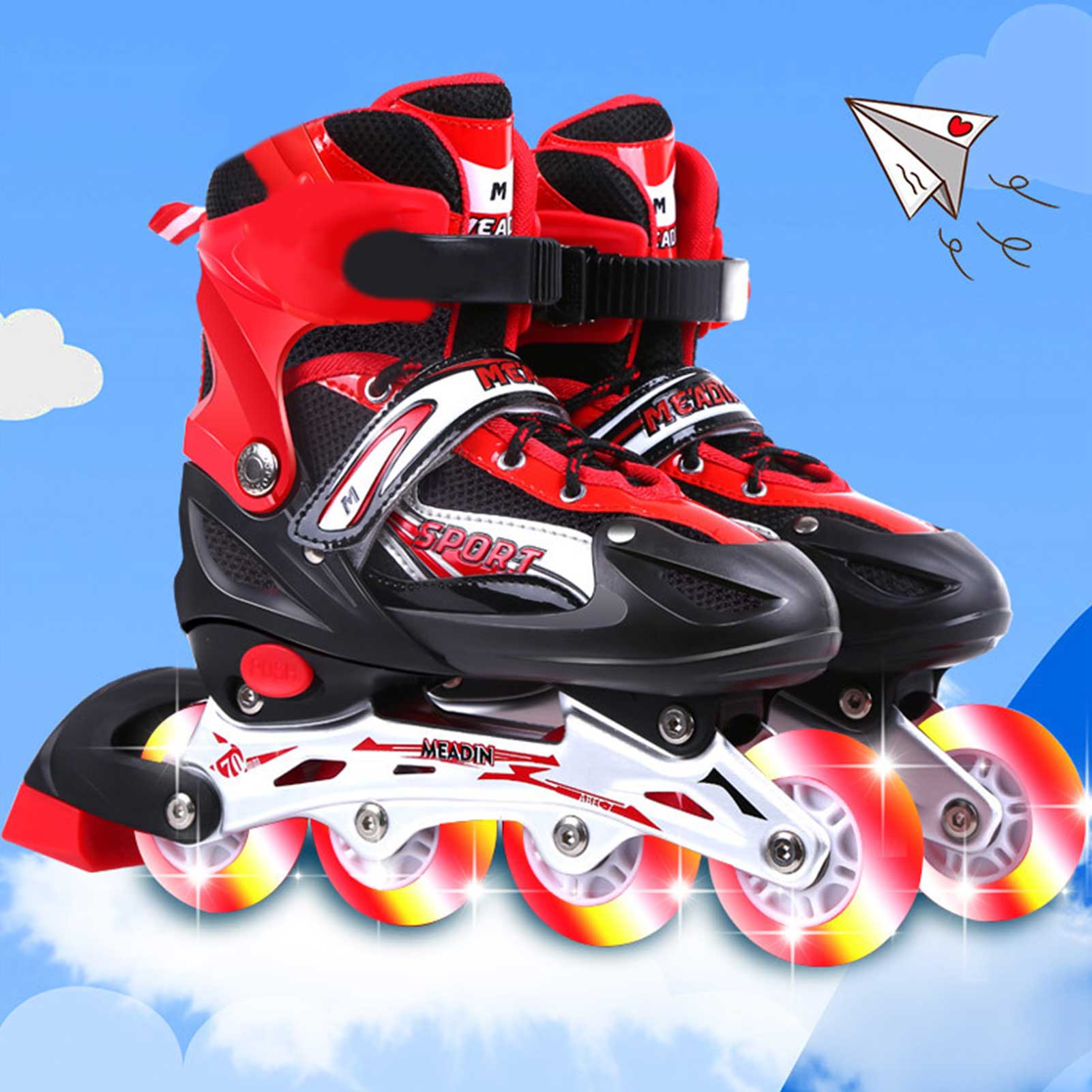 Children Inline Skates With Illuminating Light Up ... – Vicedeal