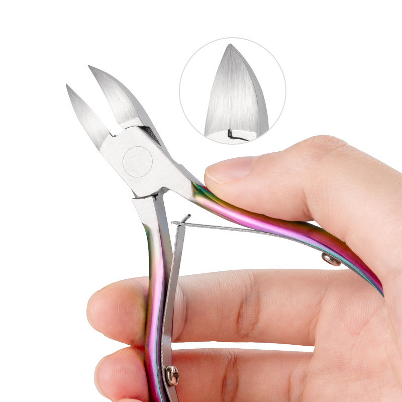 Rvs Nail Cuticle Nipper Schaar Manicure Kleurrijke... – Grandado