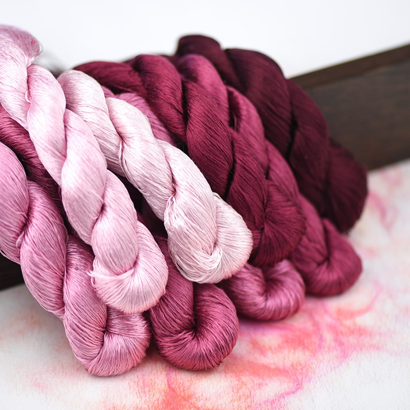 1 stk /400m silkebroderitråd / 100% silketråd/hå... – Grandado